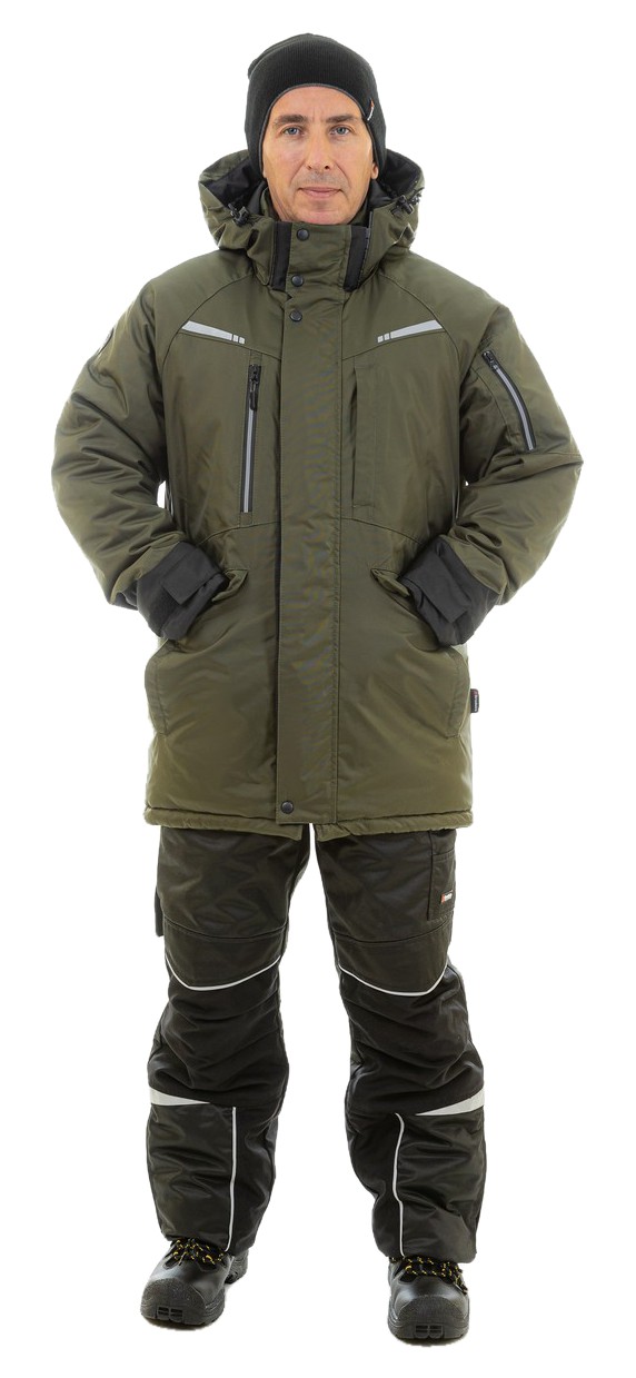 Зимняя куртка-парка BRODEKS KW215, хаки - купить в Москве и по России